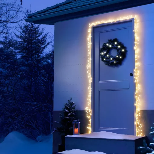 LED Door Lights, Warm White, 18ft, 8-Function Twinkle|Lumineo Discount ...